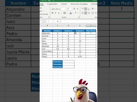 PROMEDIO MÍNIMO Y MÁXIMO de notas en EXCEL #tutorialexcel #trucosexcel #tipsexcel #exceltricks