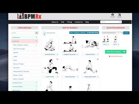 Fast Home Exercise Program (HEP) Software