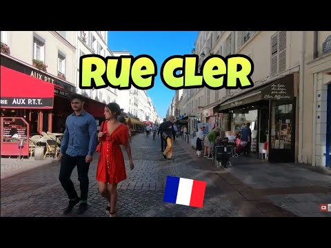 🇫🇷 Paris walk : Rue Cler "pedestrian street" 🚶