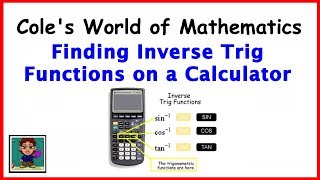 TI Calculator Tutorial: Inverse Trigonometry. | Pearson+ Channels