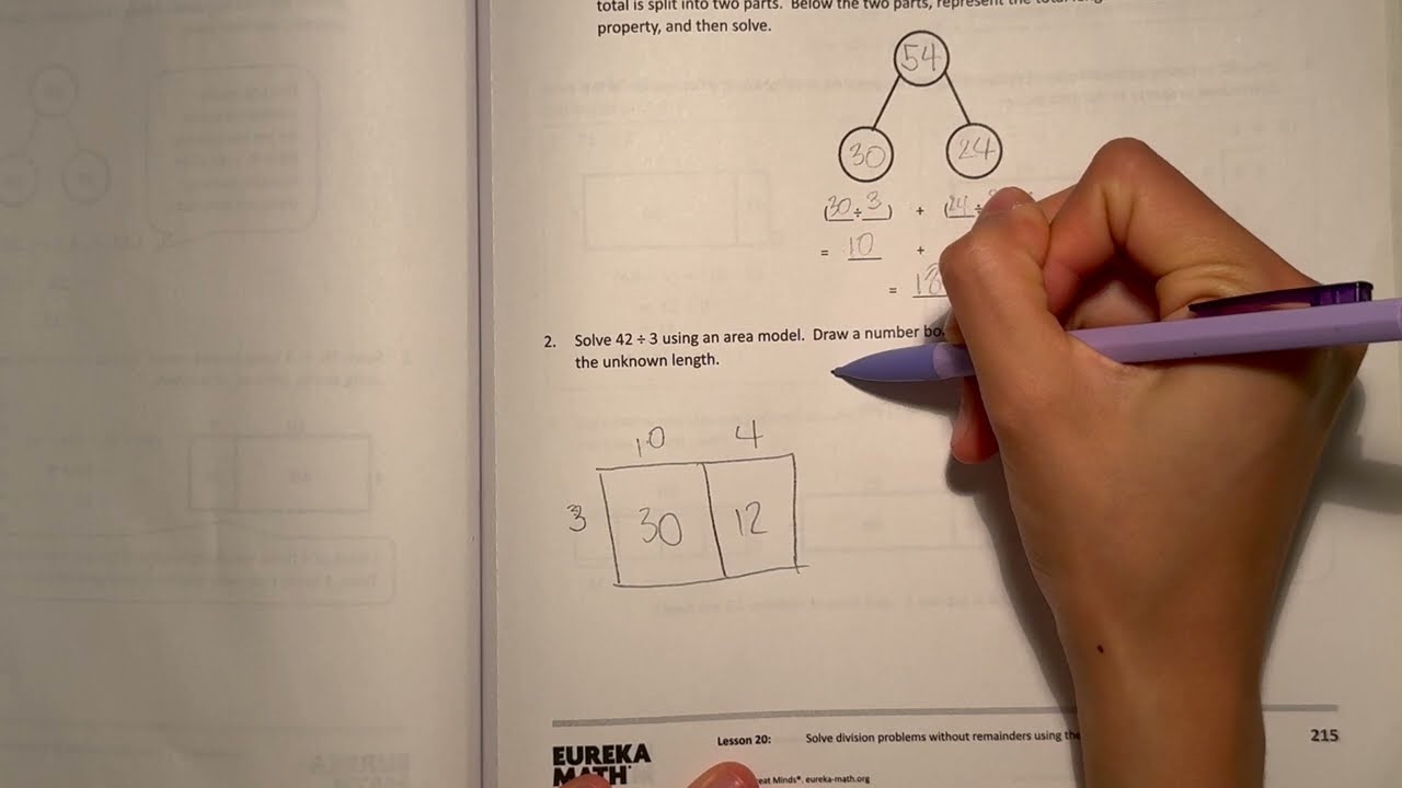 Eureka Math Grade 4 Module 3 Lesson 20 Homework | #answers  #mathwithaubrey