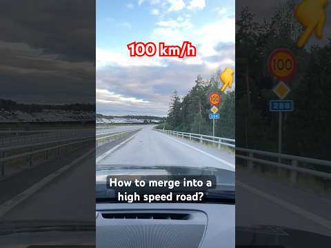 How do you enter a motorway? | motorvägskörning | Motorväg | highway driving #cardriving #driving