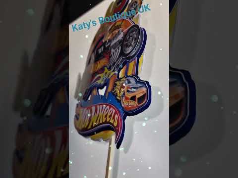 Hot Wheels cake topper by Katy's Boutique UK #caketopper #customcaketopper