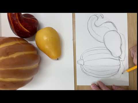 Contour drawing of Still Life