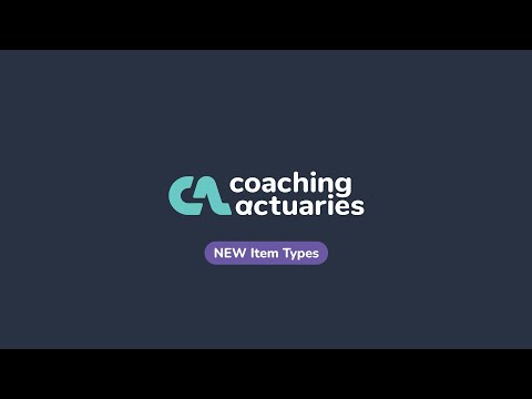 coachingactuaries.com | Item Types