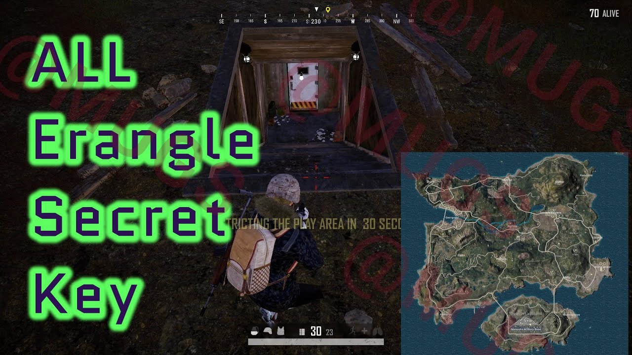PUBG 2023| Secret Basement Key Location | Map Erangle