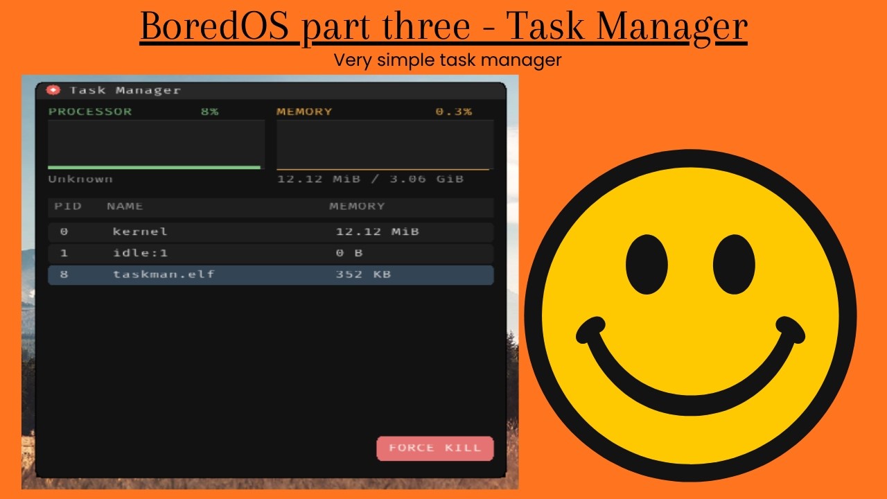 BoredOS part three - Task Manager