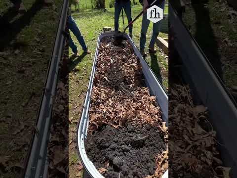 An Easy DIY Hack to Fill a Raised Garden Bed
