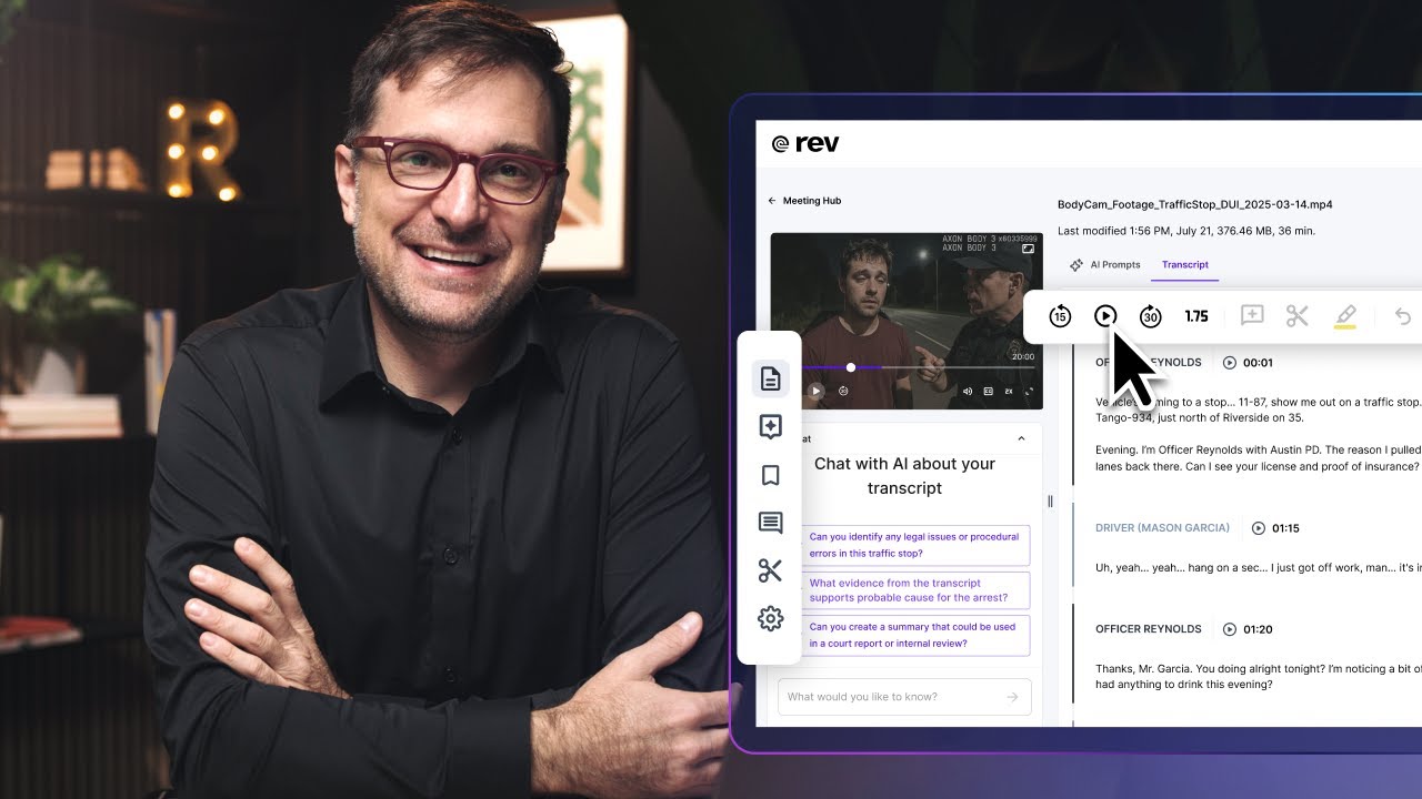 Rev's Transcript Editor Overview