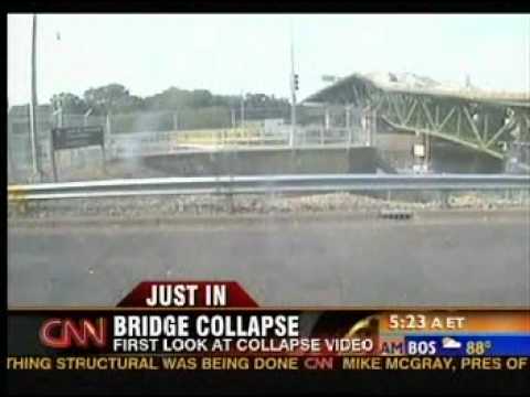 35W Bridge Collapse LIVE VIDEO ACTUAL Minneapolis Minnesota