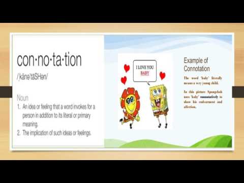 Denotation vs. Connotation