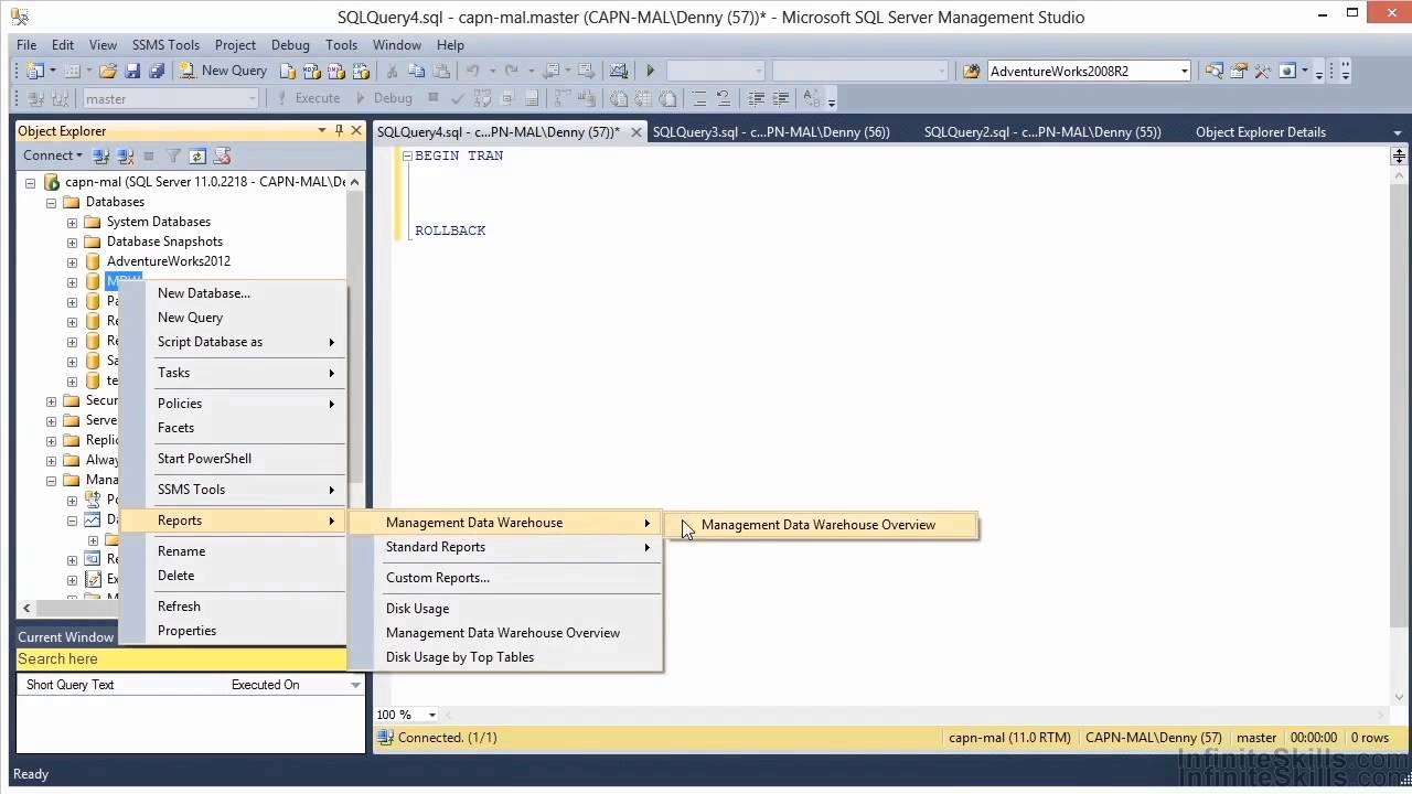 Microsoft SQL Server 70-462 Tutorial | Using Data Collector
