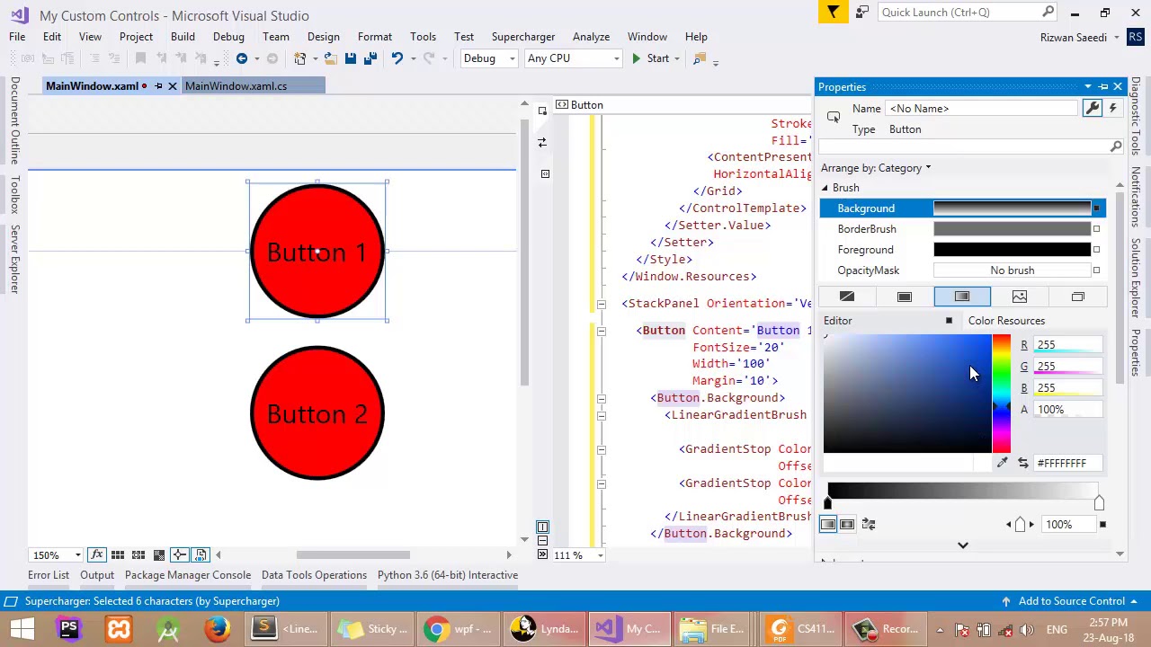 How To Make WPF Custom Buttons [ENGLISH]