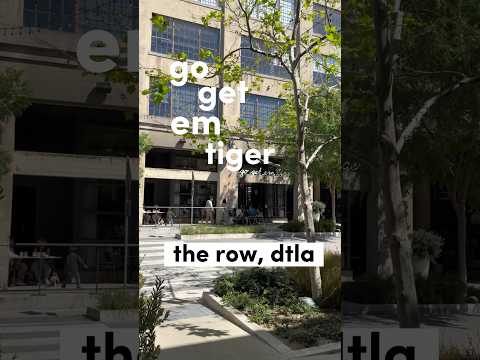 Go Get ‘Em Tiger at The Row, DTLA #gogetemtiger #therow #losangeles #dtla #matcha