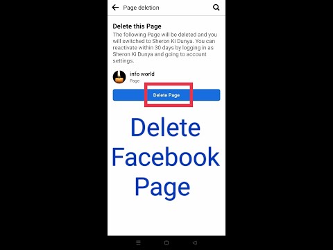 how to delete Facebook page permanently/ how to deactivate Facebook page