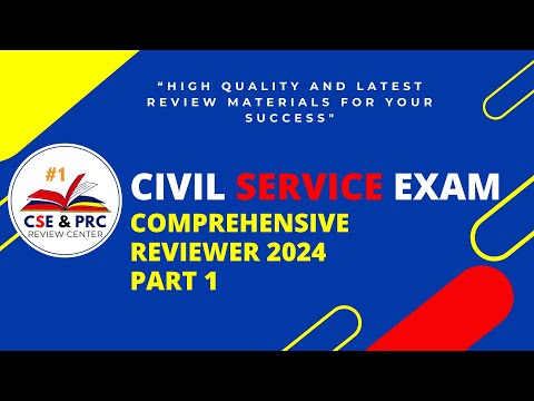 Comprehensive Civil Service Examination Reviewer 2024 Part 1