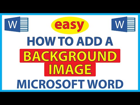 Microsoft Word: How To Add A Background Image To A Word Document | 365 |