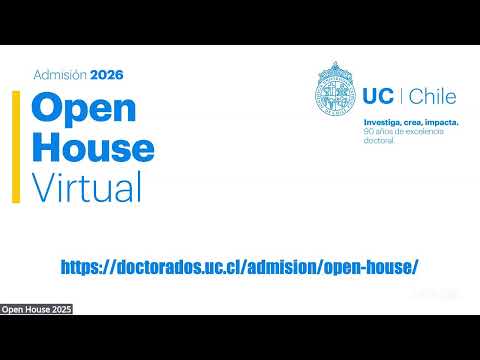Open House Virtual de Doctorados UC Chile 2025