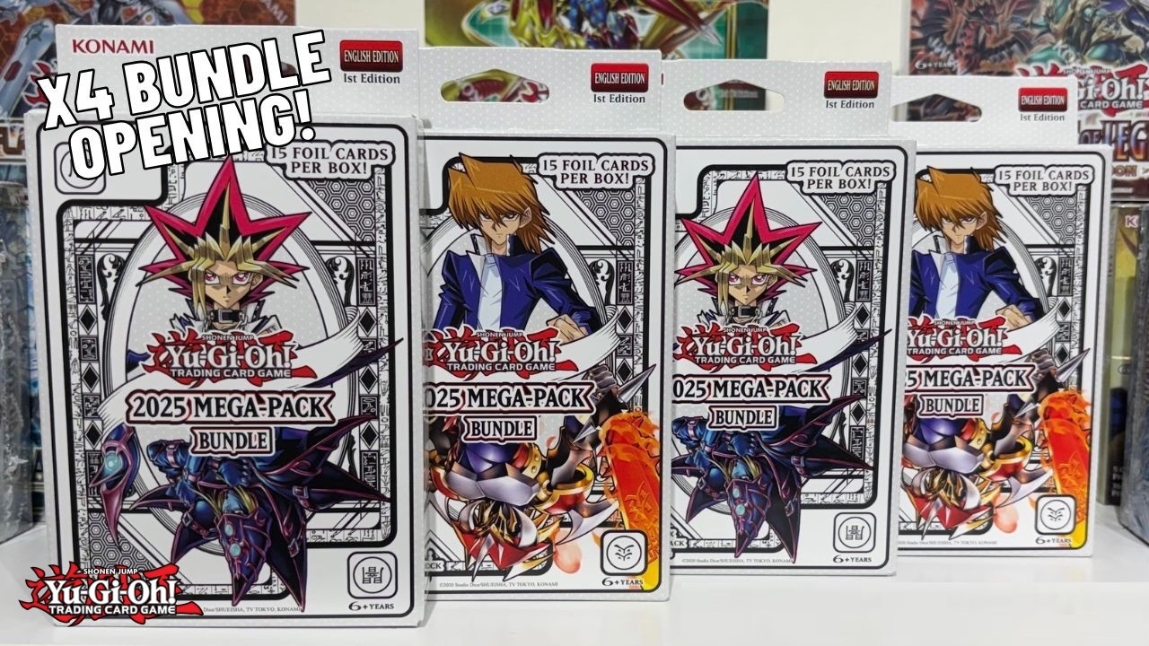 Opening Four Yugioh 2025 Mega Pack Bundles Yugi Vs. Joey!