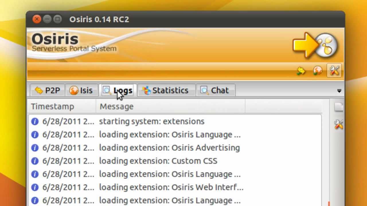 Osiris SPS - Tutorial - First execution