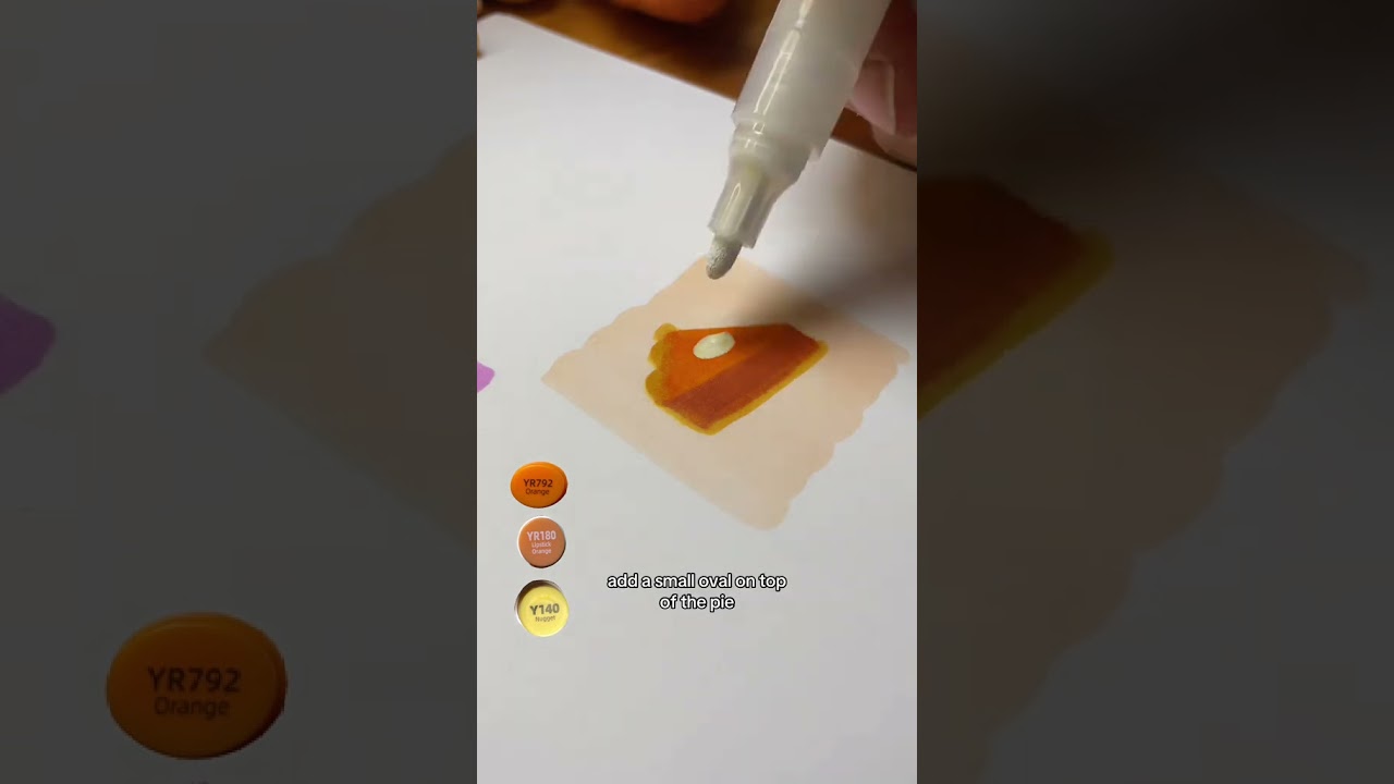 Tutorial Tuesday | Part 1 - Easy Coloring Tutorial — Pumpkin Pie 🥧 #coloringtutorial  #easytutorial