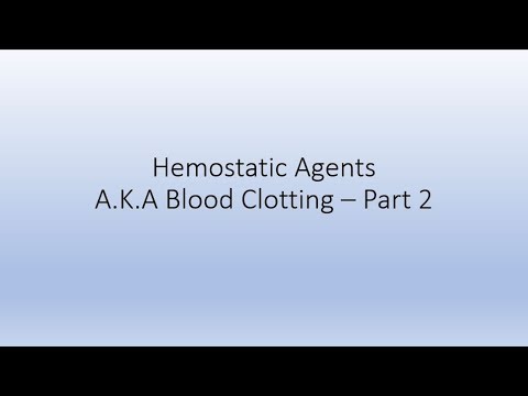 Blood Clotting 4  - Diagnostic testing (PT/INR/PTT)