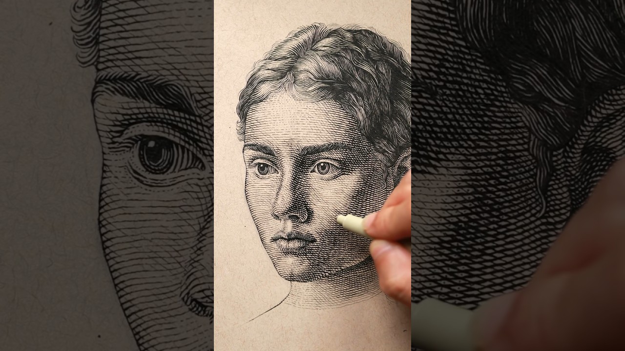 Portrait ink drawing #drawing #illustration #ink #portraitdrawing