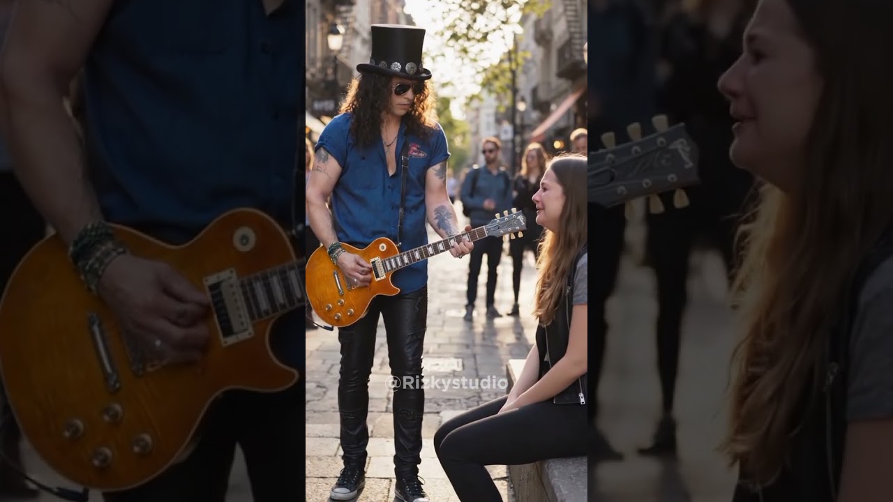 He Started Playing… Then She Appeared #slash #gunsnroses #gnr #axlrose.