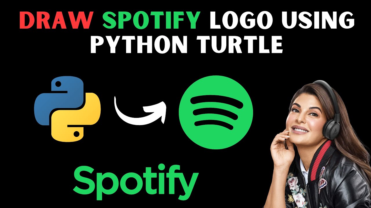 Spotify Logo Using Python Turtle | Python Turtle Graphics | Python Turtle Coding Video |