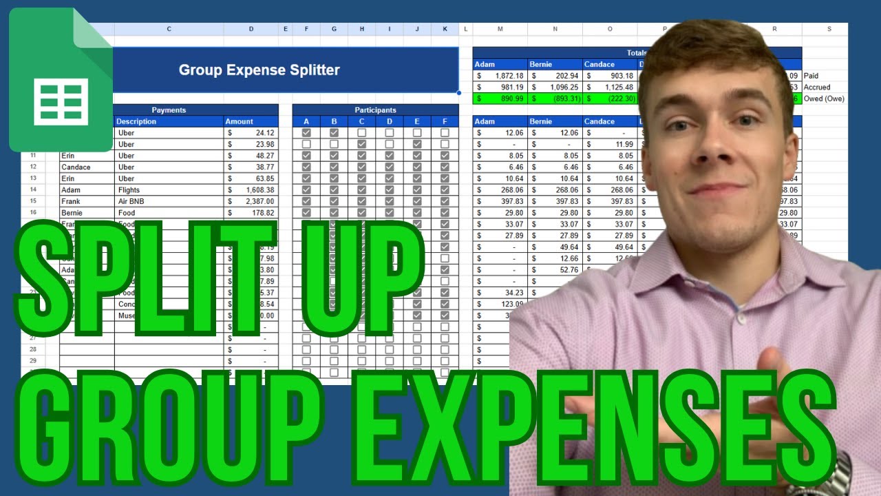 Group Expense Tracker | Google Sheets Template