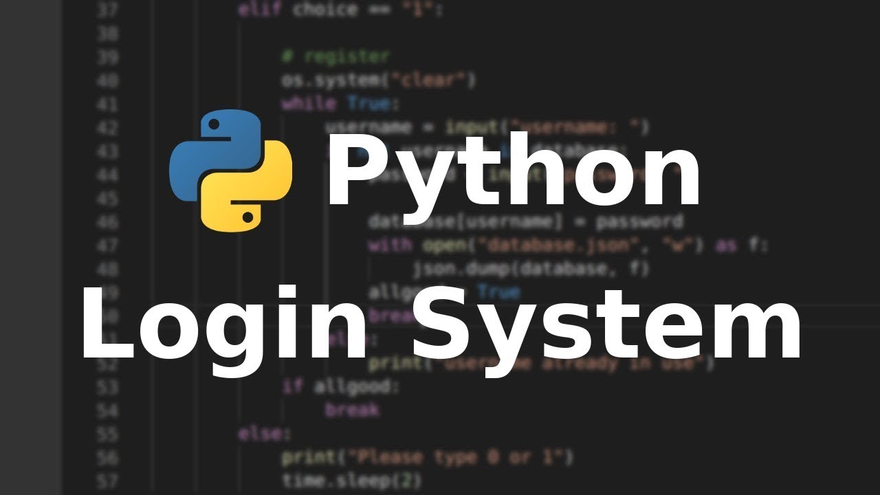 How To Make Login System | Using python | Console Version | Beginner Python Project |