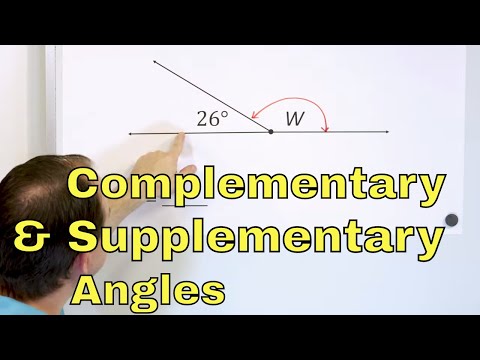 What are Complementary and Supplementary Angles in Geometry? - [5]