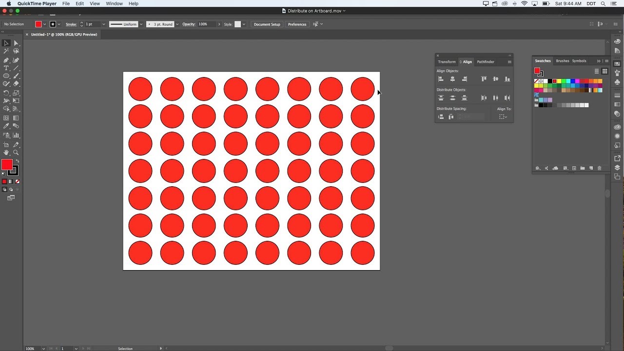 Align, Space, and Distribute Objects in Illustrator (Fast Tutorial)
