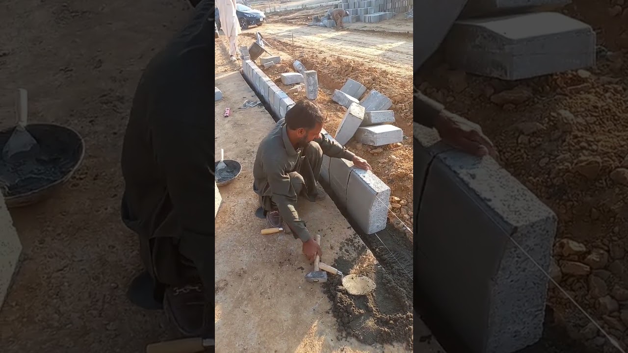 curb stone work #viral #youtubeshorts #islamabad