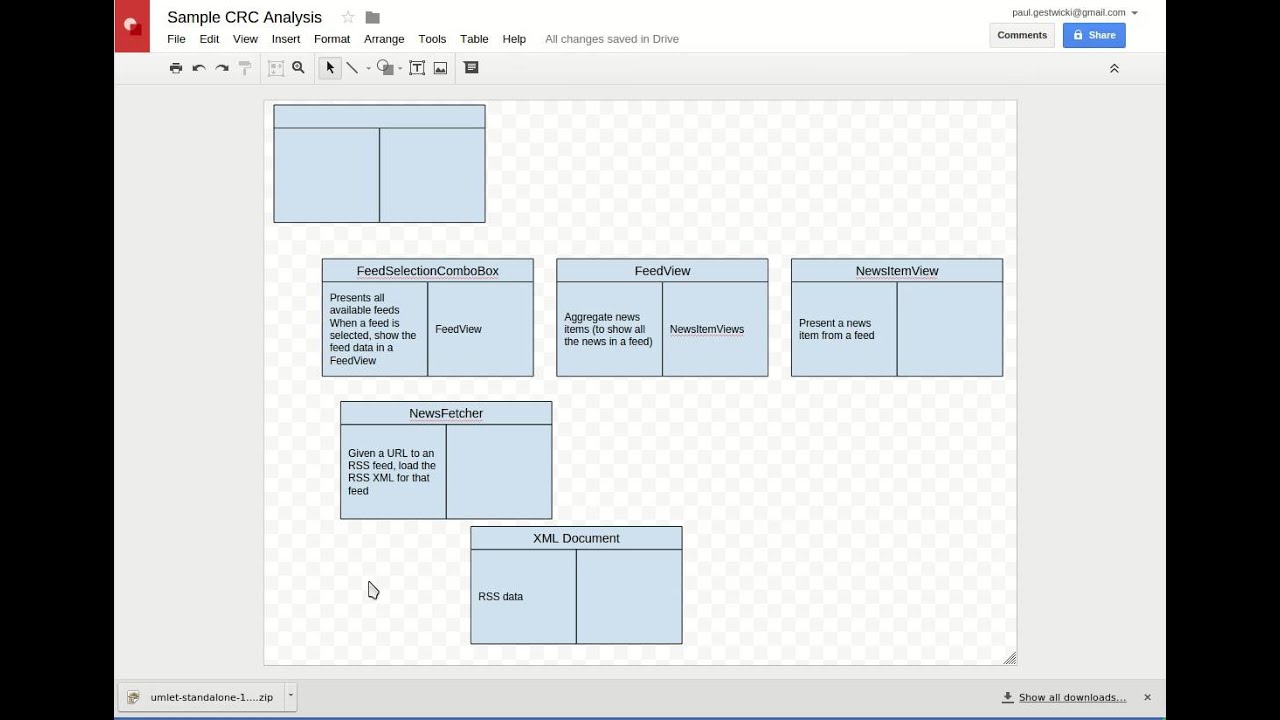 CRC Card Analysis Example