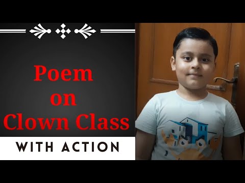 Clown Class Poem I English Rhyme for Kids | Rhyme with action for kids