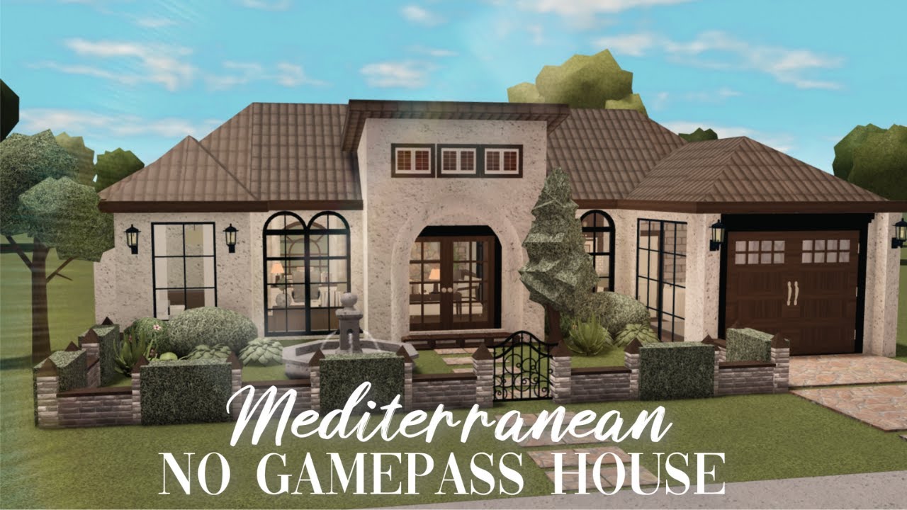 Roblox Bloxburg - No Gamepass Mediterrenean Small House - Minami Oroi