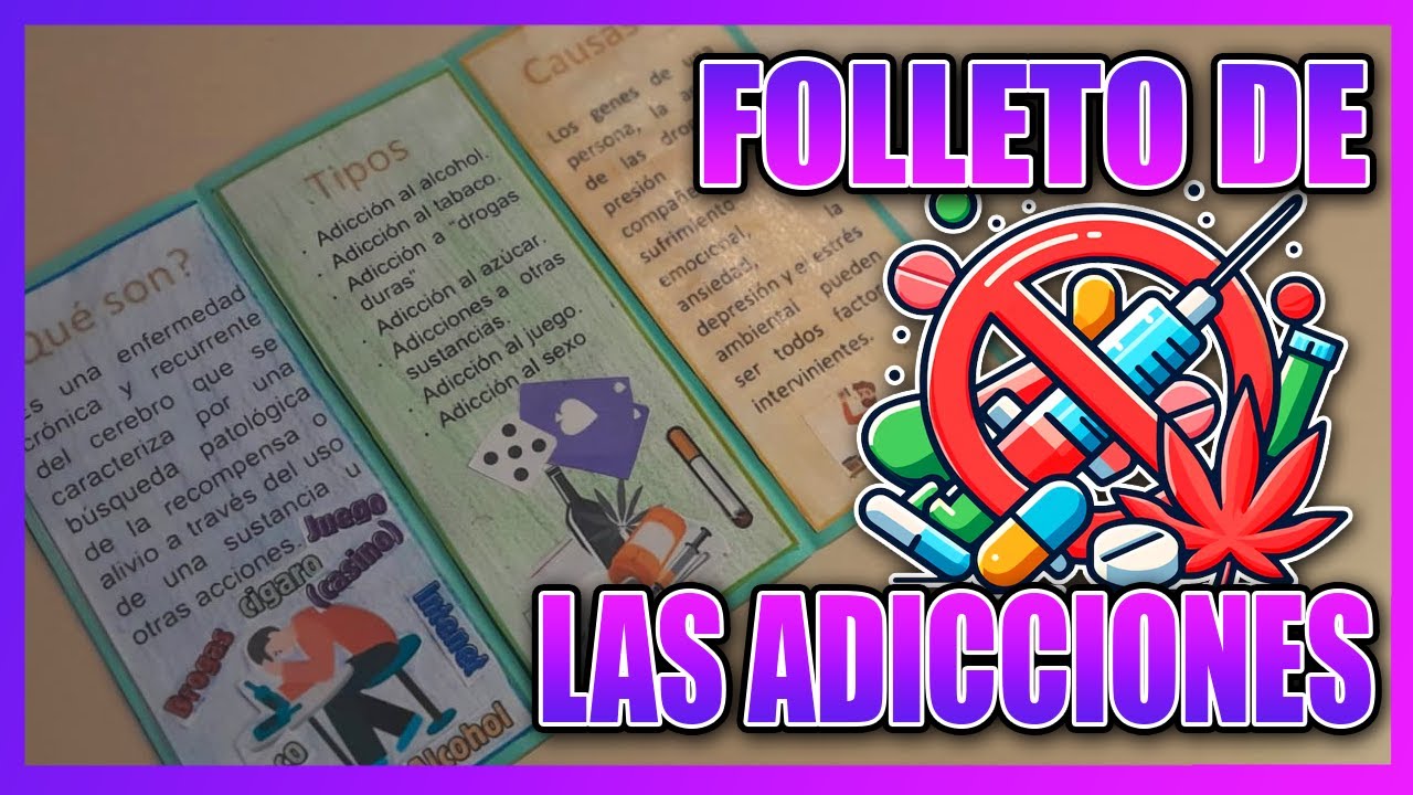 Como Hacer Un folleto De  La Prevención de las Adicciones