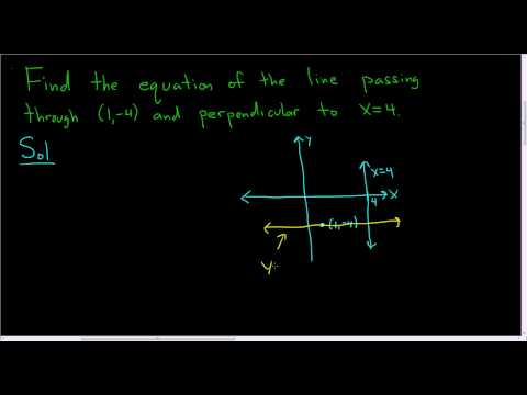 Coordinate Geometry: Perpendicular Line Through a Point - Expii