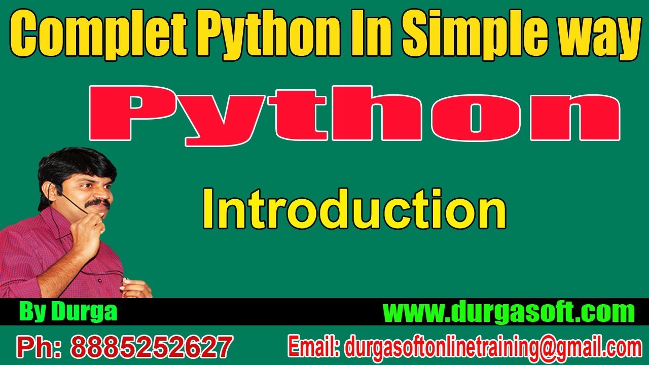 Python Tutorial || Python Introduction by Durga sir