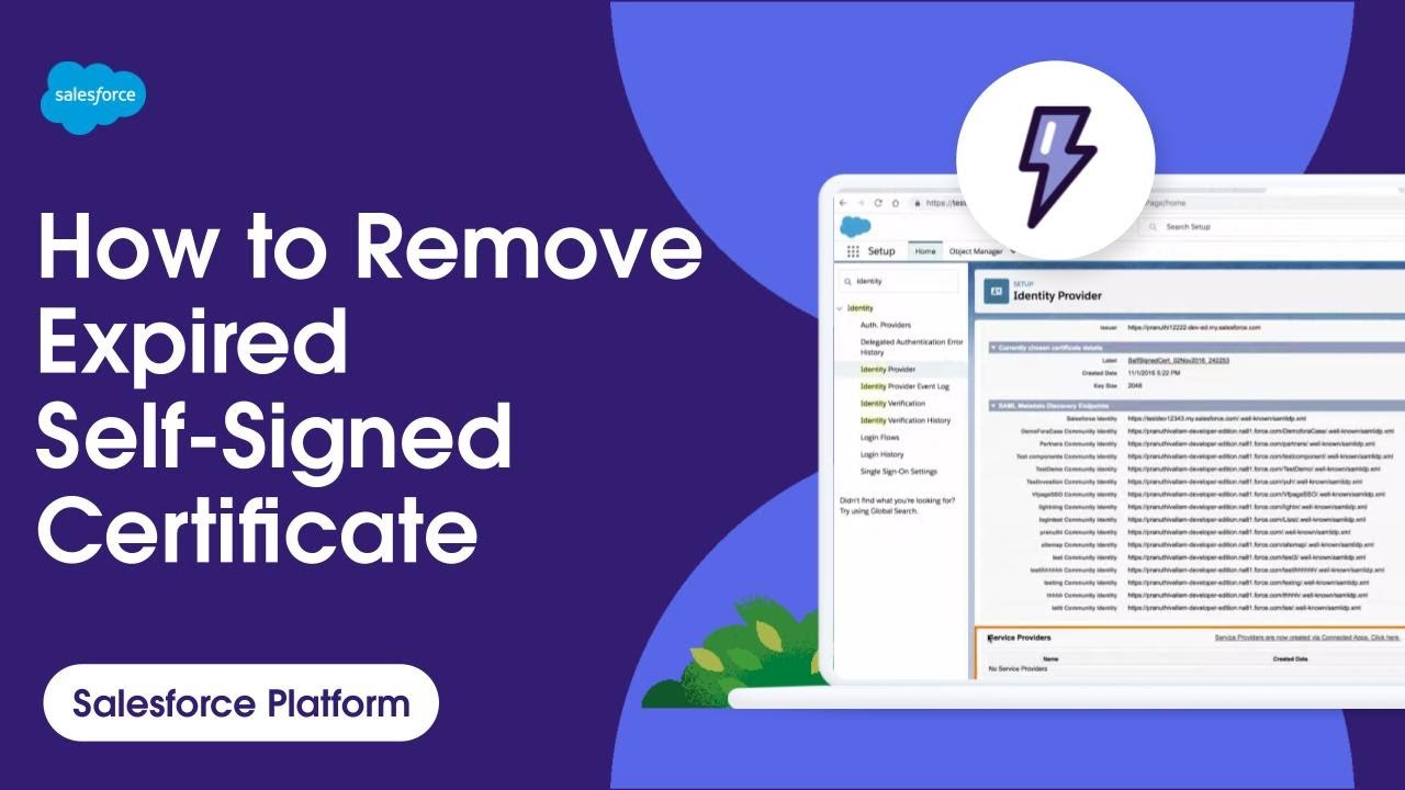 How to Remove Expired Self-Signed Certificate | Salesforce Platform