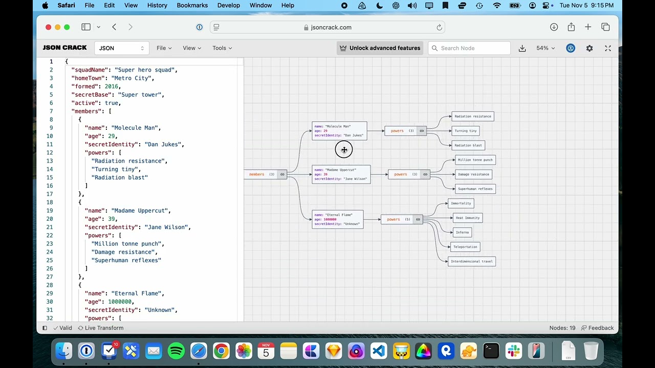 JSON Crack: a new way to visualise JSON