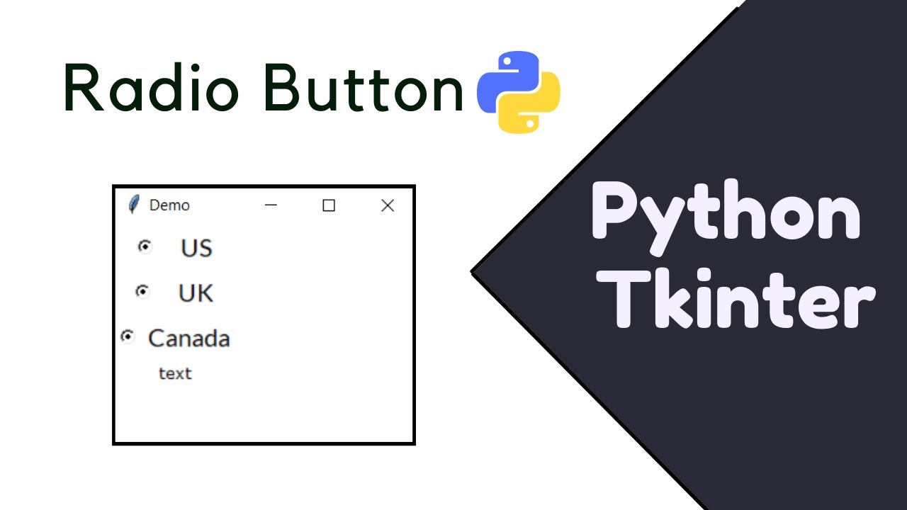 Python Tkinter Tutorial #08 | How to create a RADIO BUTTON using TKINTER