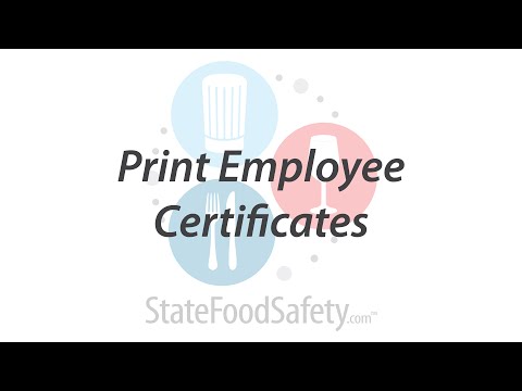Print Employee Certificates