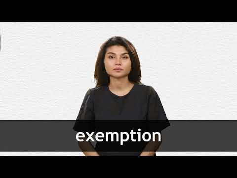 EXEMPTION definition and meaning | Collins English Dictionary
