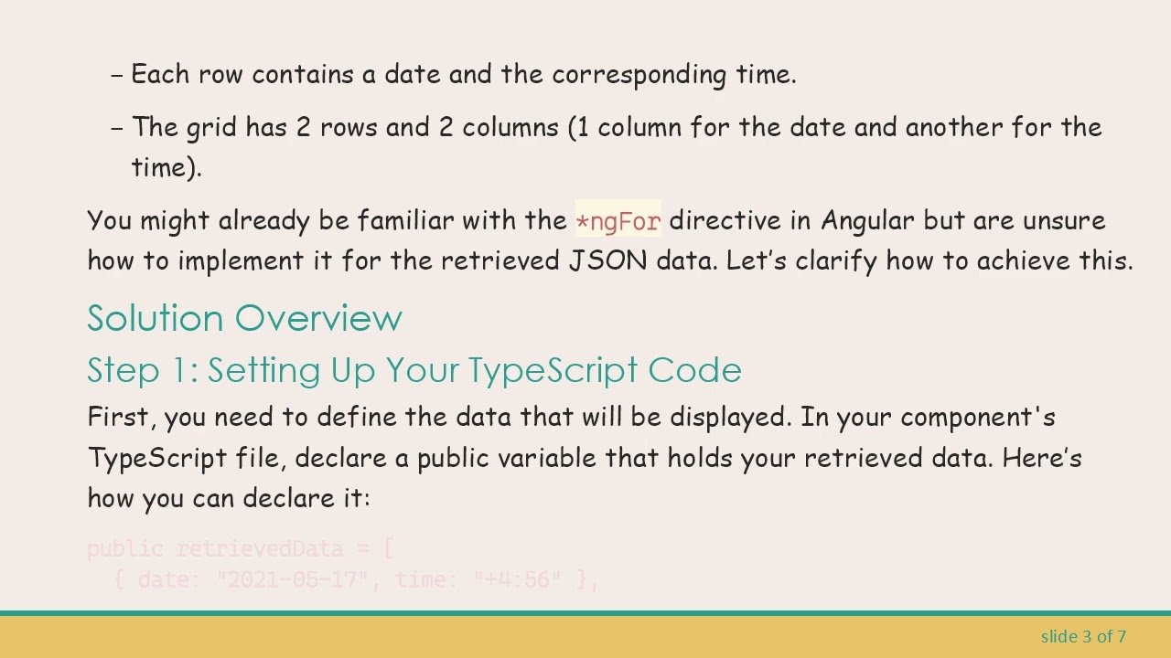 Dynamically Creating an Ionic Grid Display for JSON Data in Angular