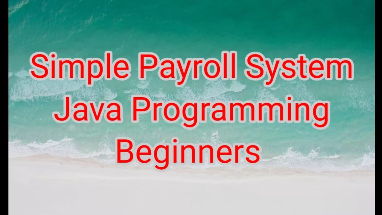 Simple Payroll Computation in Java Programming