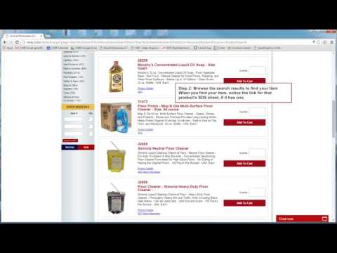 Find SDS Sheets