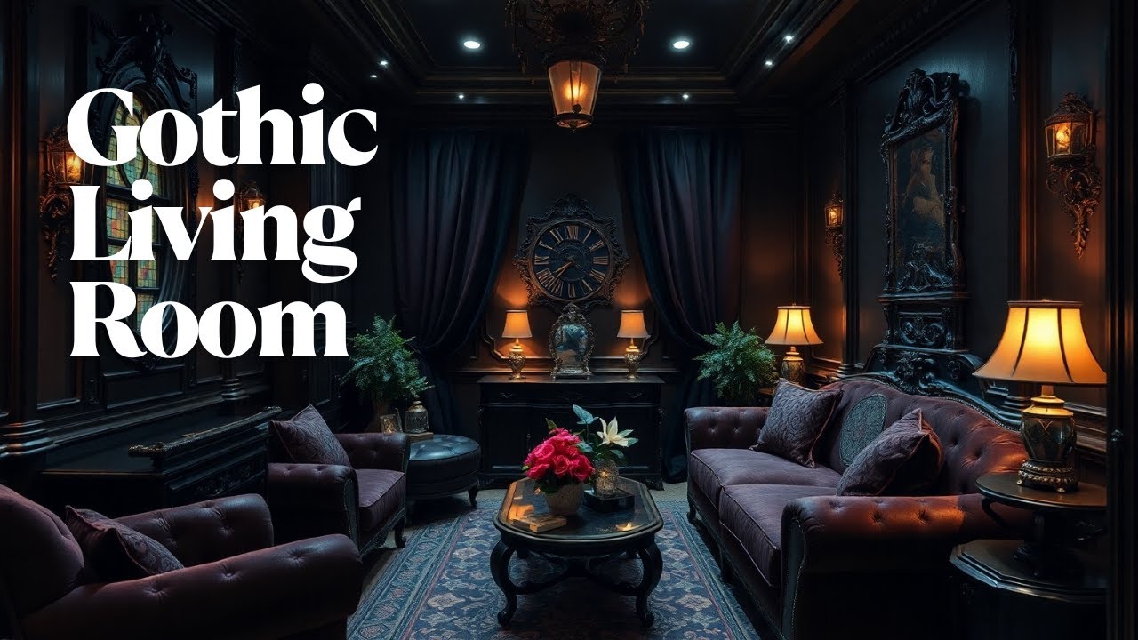 Create A Stunning Gothic Living Room Ambiance
