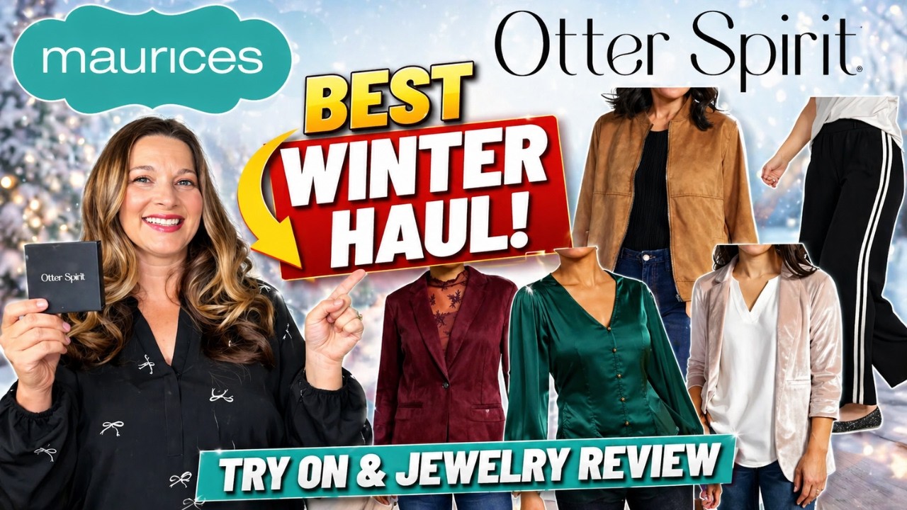 Maurices Winter & Holiday Try-On Haul + Otter Spirit Gemstone Bracelets